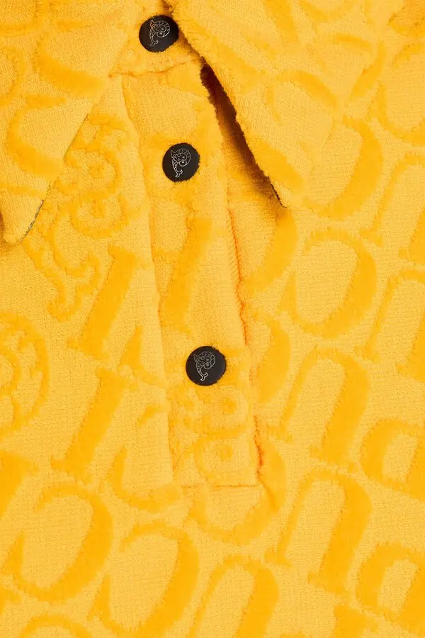 Emilio Pucci Cotton-terry Jacquard Polo Shirt