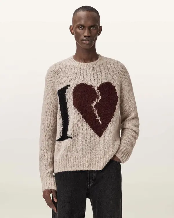 ALLSAINTS Lover Knitted Oversized Sweater - Brown