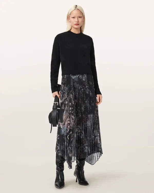 ALLSAINTS Donatella 2-in-1 Dress