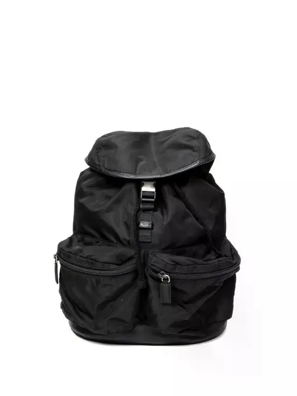 Prada Double Pocket Zip Backpack