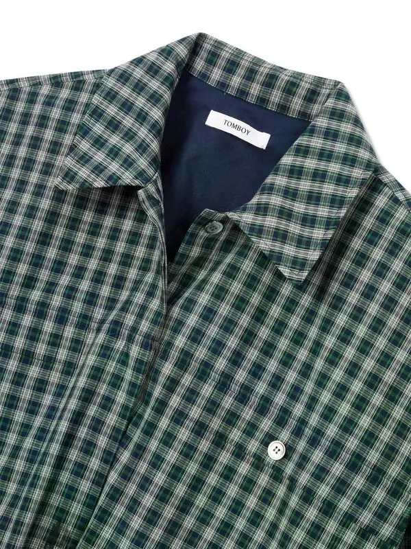 STUDIO TOMBOY Check-pattern Shirt - Green
