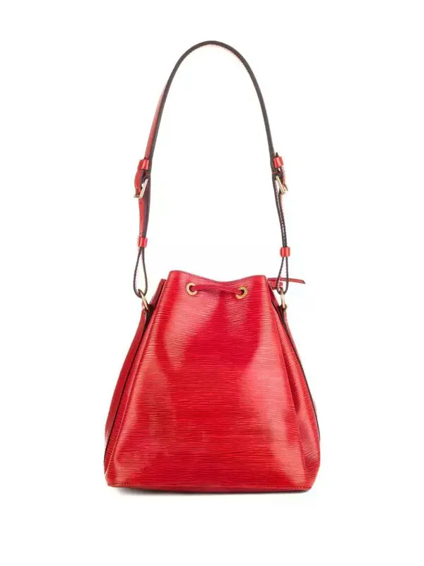 LOUIS VUITTON 1990s Monogram Embossed Leather Bucket Bag