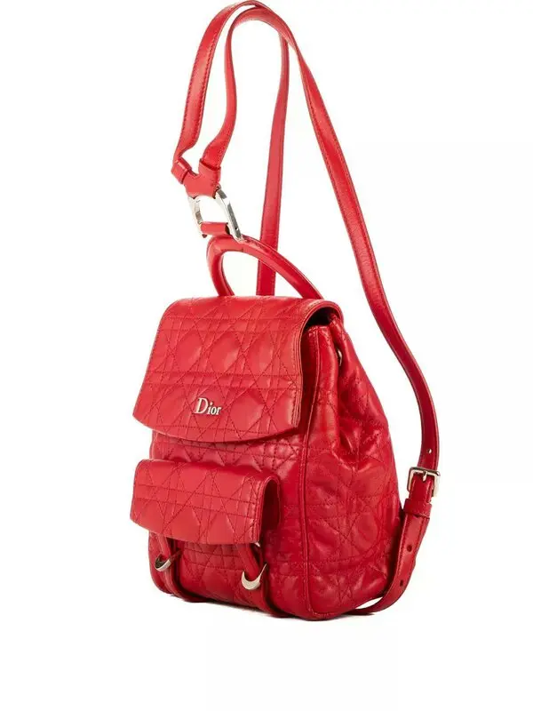 Dior Quilted Logo-plaque Backpack