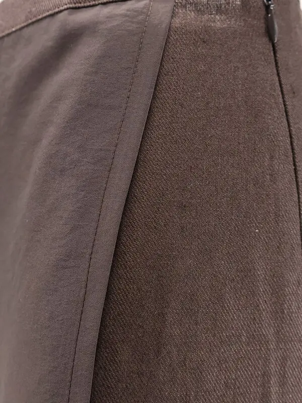 R2W Amora Linen Midi Skirt - Brown
