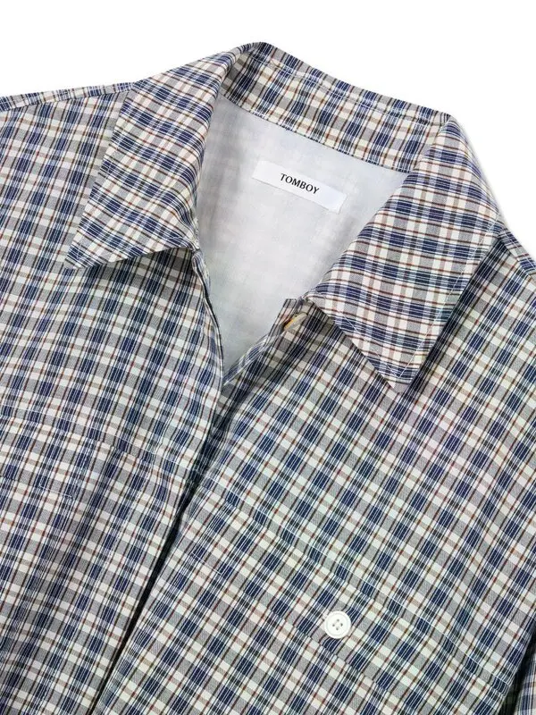 STUDIO TOMBOY Check-pattern Shirt - Blue