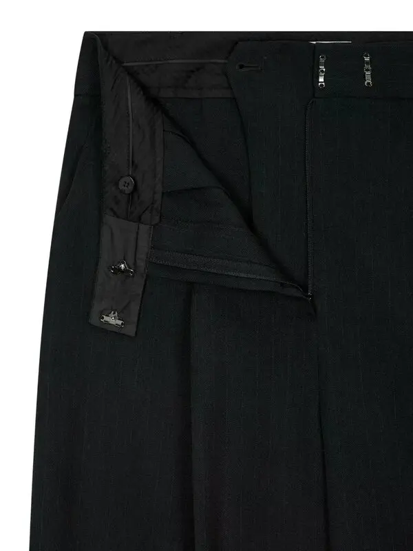 STUDIO TOMBOY Striped Trousers - Black