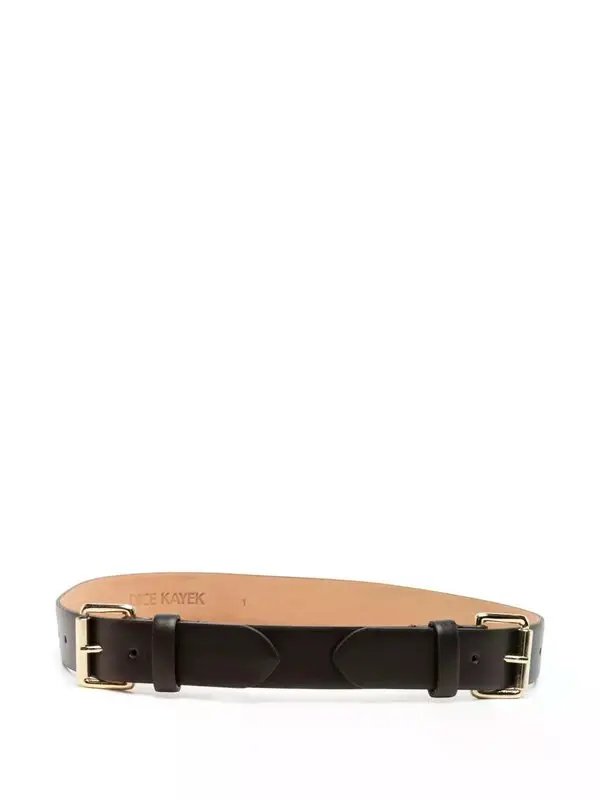 Dice Kayek Leather Belt - Brown