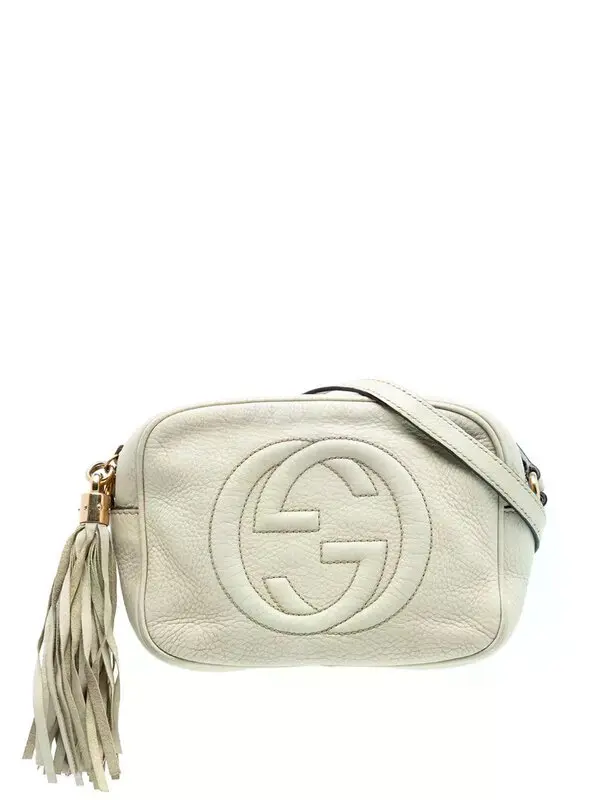 Gucci 2016-2025 Leather Soho Disco Crossbody Bag - White
