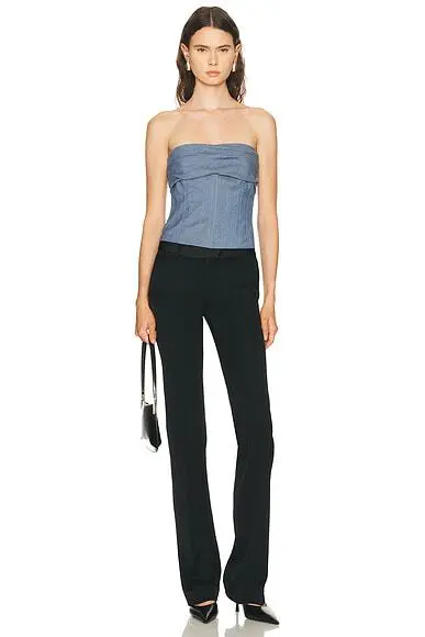 SEV Tailored Drape Corset Top