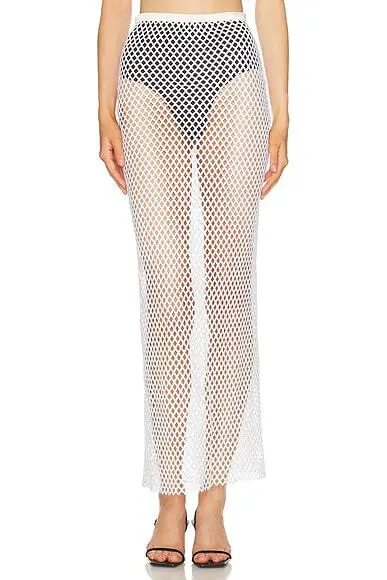 SEV Sequin Mesh Skirt