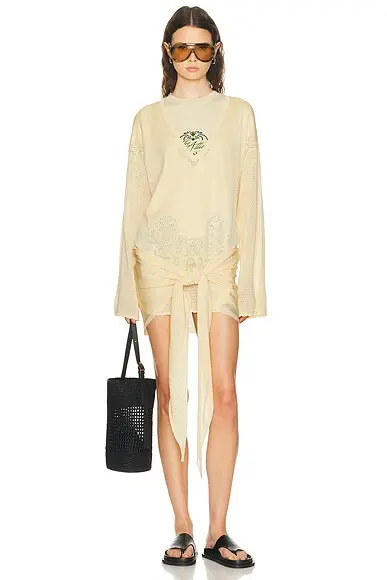 Attico Wrap Dress - Ivory
