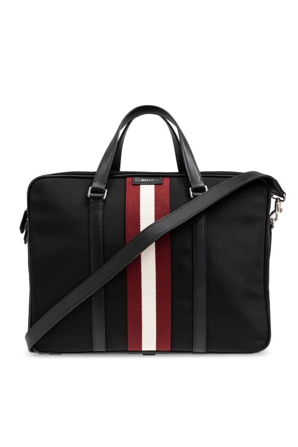 Bally Briefcase With Logo - Black