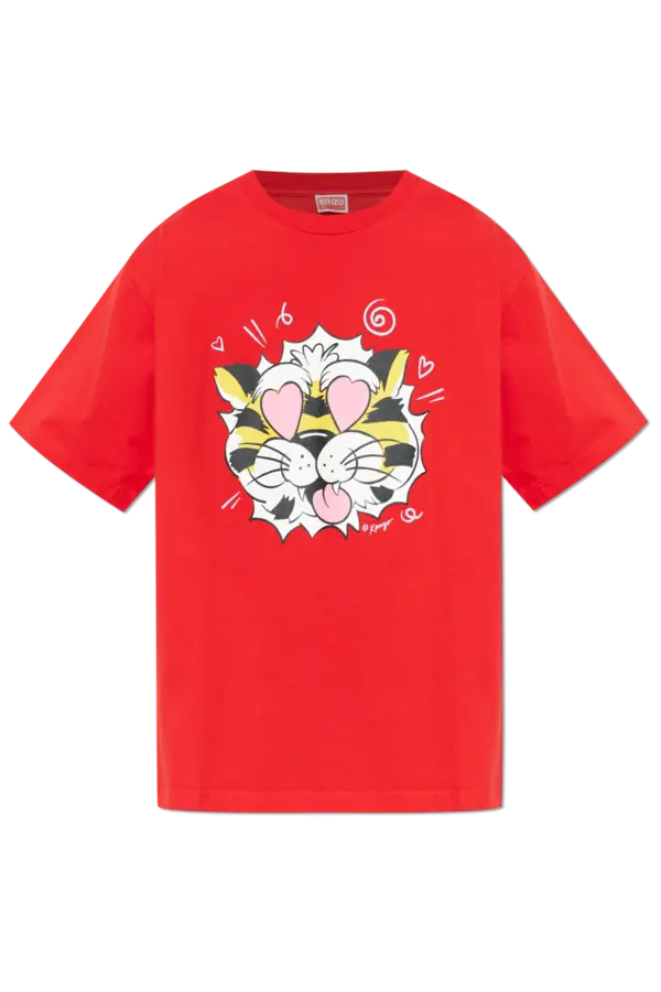 Kenzo T-shirt With Print - Red