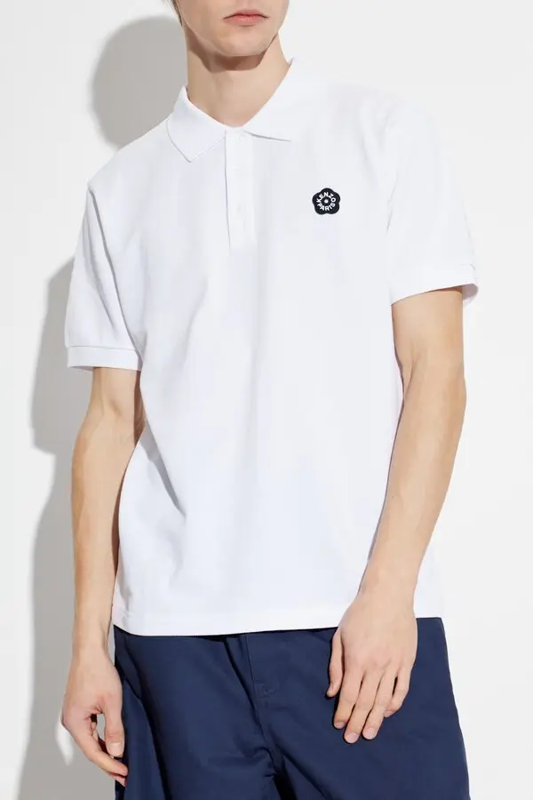 Kenzo Polo With Patch - White