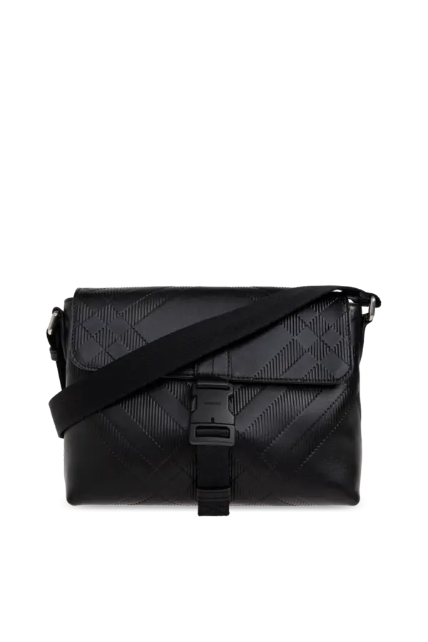 Burberry Leather Shoulder Bag - Black