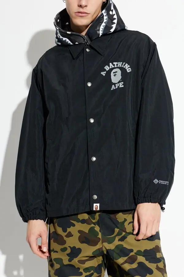 A BATHING APE Logo Jacket - Black