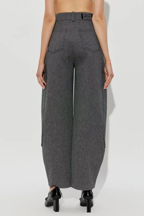 GANNI Wide-leg High-waisted Trousers