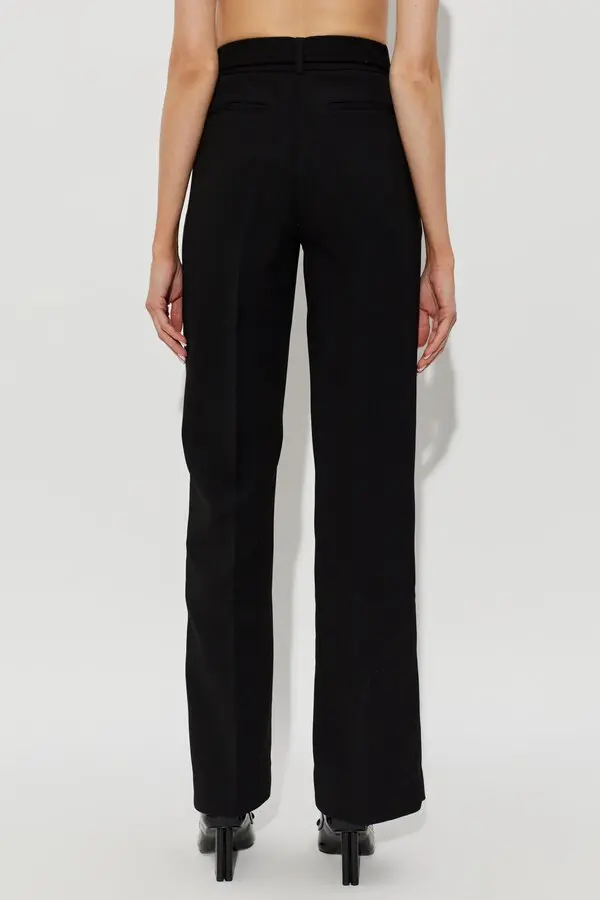 GANNI Creased Trousers With Belt
