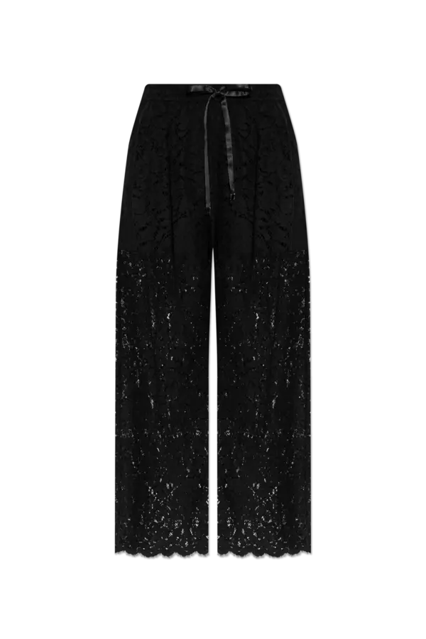 Dolce & Gabbana Lace Wide-leg Trousers