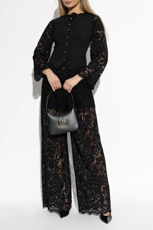 Dolce & Gabbana Lace Wide-leg Trousers