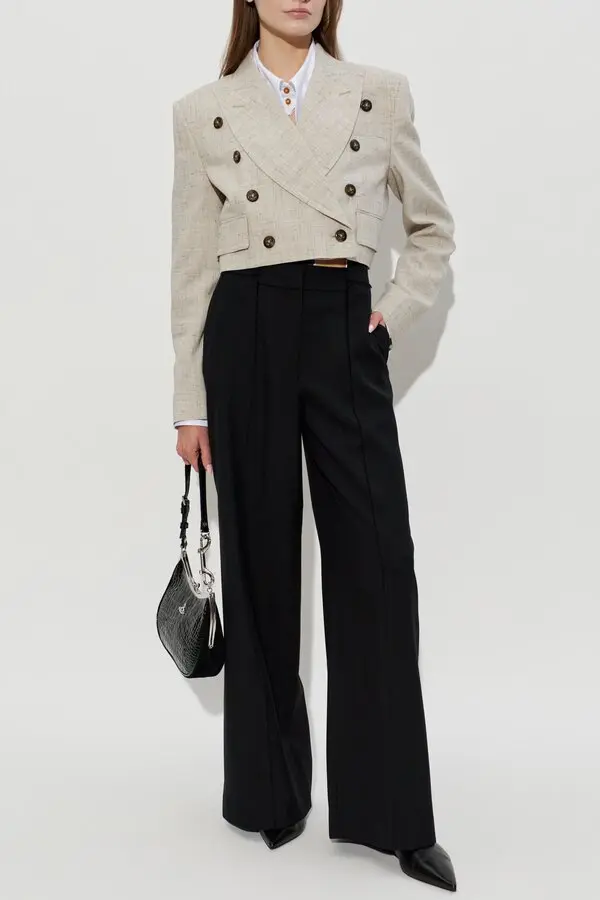 VIVIENNE WESTWOOD Short Double-breasted Blazer - Grey