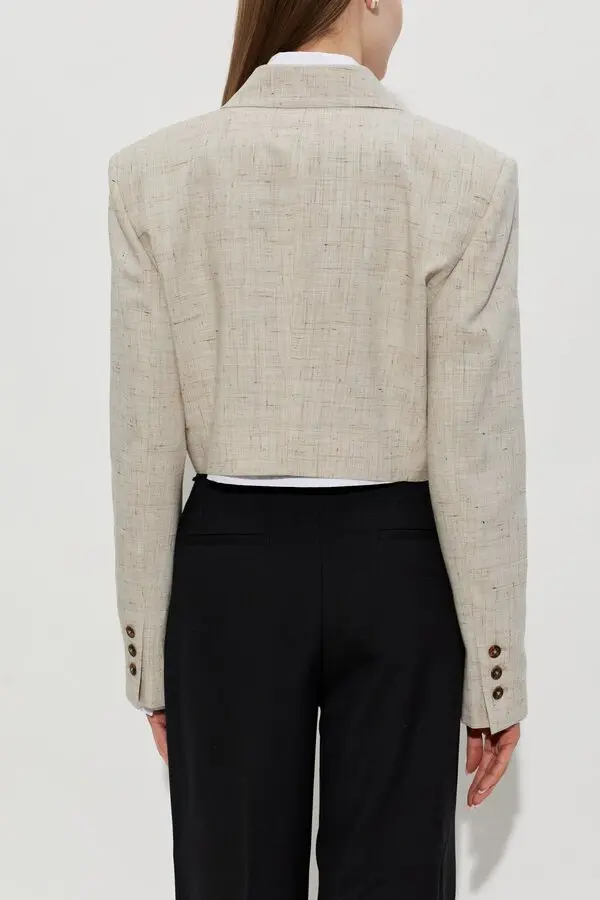 VIVIENNE WESTWOOD Short Double-breasted Blazer - Grey