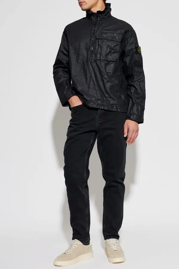 Stone Island Lightweight Jacket With Stand-up Collar