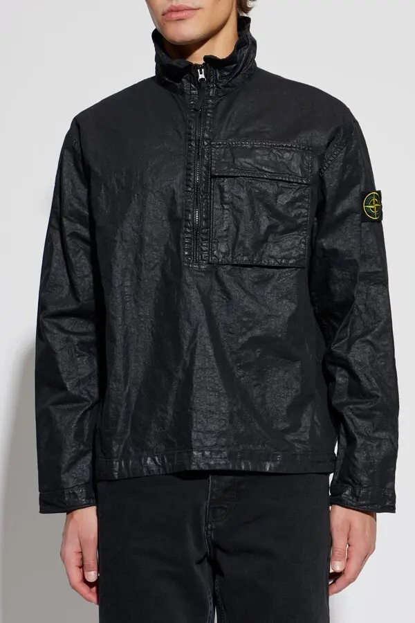 Stone Island Lightweight Jacket With Stand-up Collar