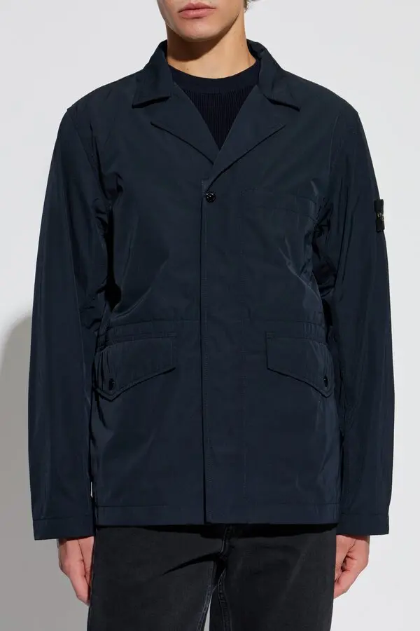 Stone Island Lightweight Jacket With Logo Patch