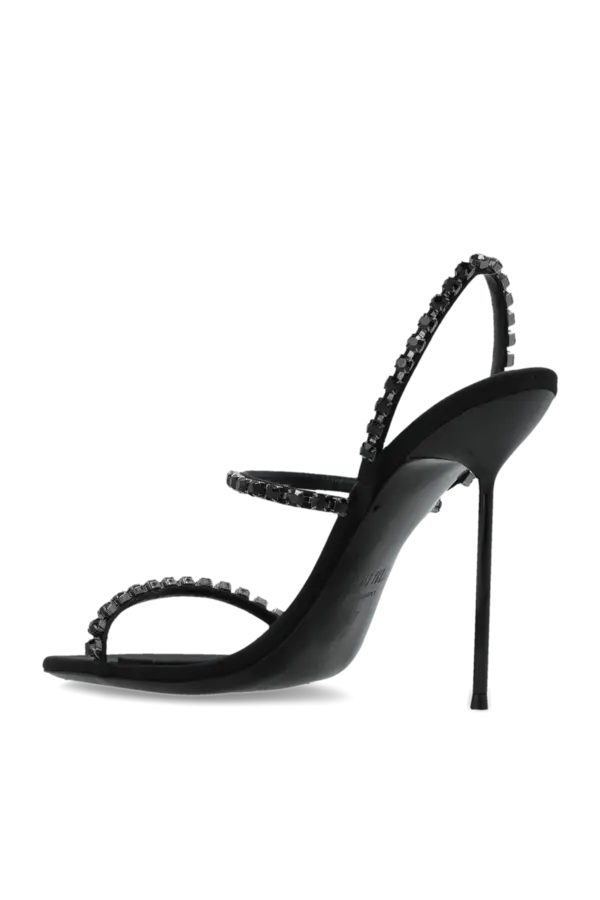 Paris Texas Heeled Sandals With Crystal Embellishments