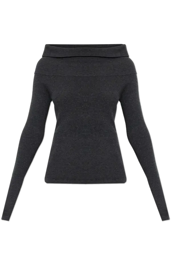 LISA YANG Claudina Fitted Sweater - Grey
