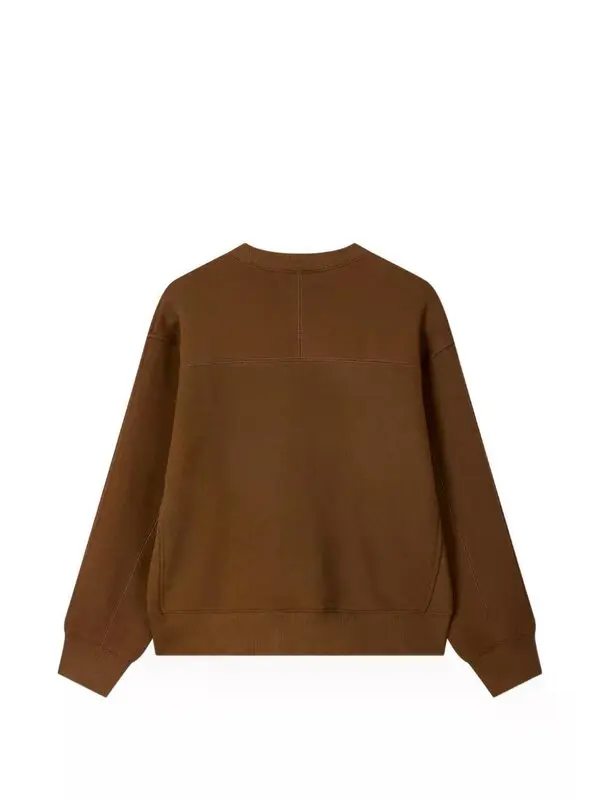 STUDIO TOMBOY Printed Crewneck Sweatshirt - Brown