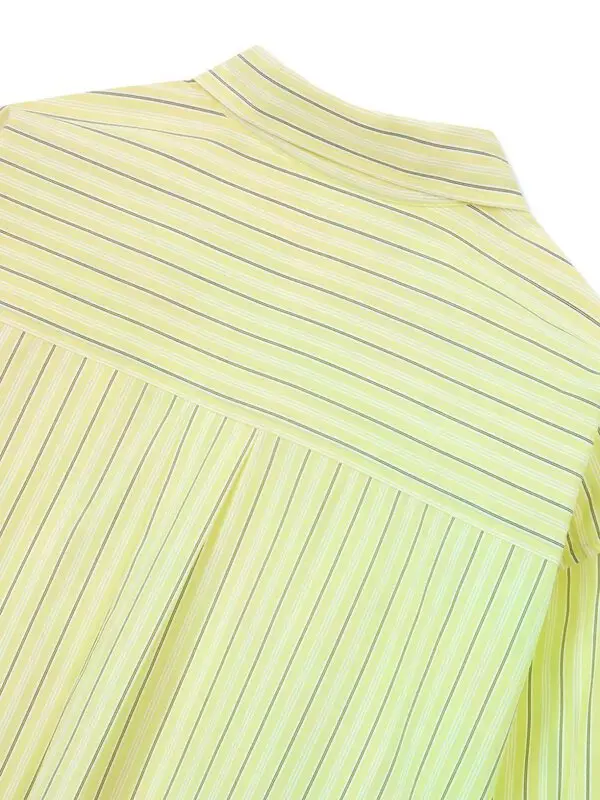 STUDIO TOMBOY Striped Button-down Shirt - Yellow