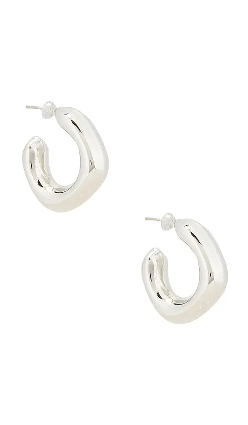 LOVERS AND FRIENDS Colette Hoop Earrings - Silver