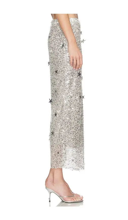 LESLIE AMON Rena Sequin Skirt