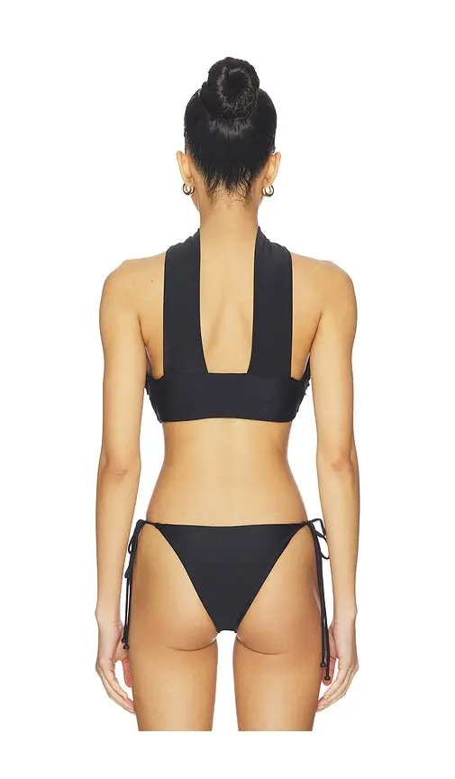LESLIE AMON Sun Bandeau Neck Bikini Top