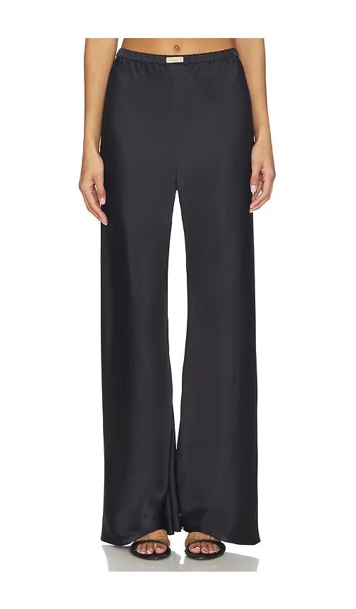 Comme Si Silk Bias Pant - Black
