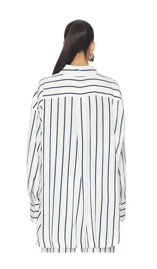 Attico Striped Button Down Shirt