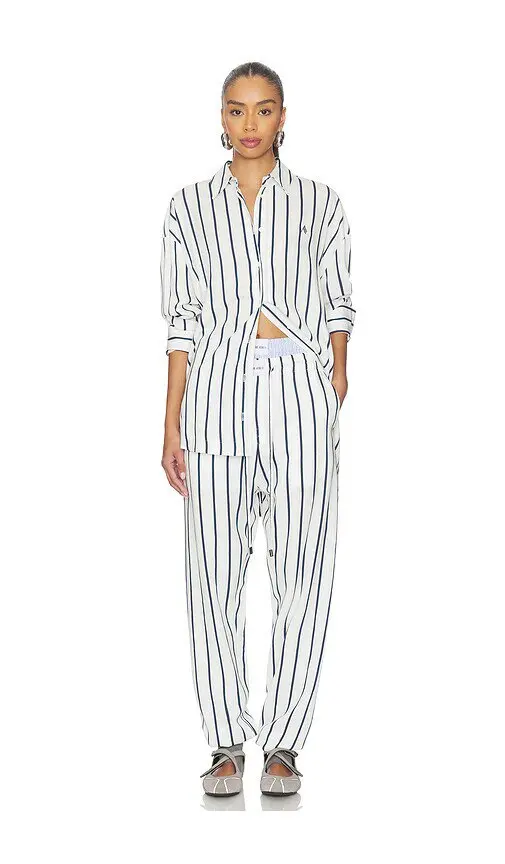 Attico Striped Button Down Shirt
