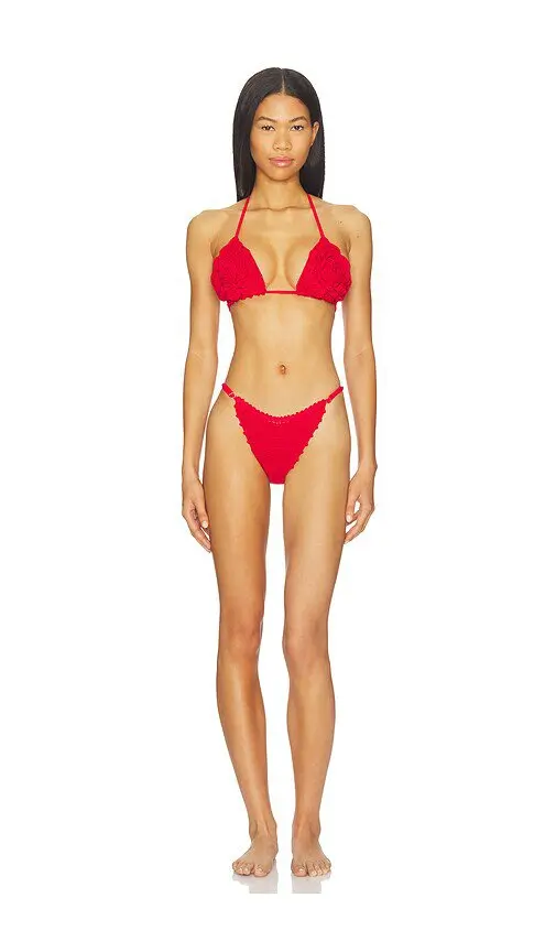 CAPITTANA Rose Bikini Bottom - Red