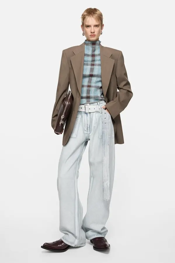 Acne Studios Denim Trousers With Belt