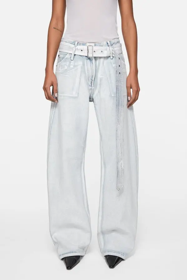 Acne Studios Denim Trousers With Belt