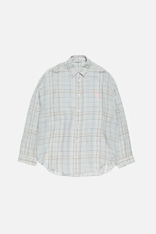 Acne Studios Linen Check Button-up