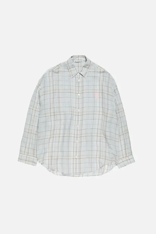 Acne Studios Linen Check Button-up