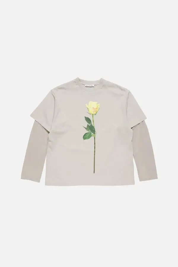Acne Studios Graphic Layered Long-sleeve T-shirt