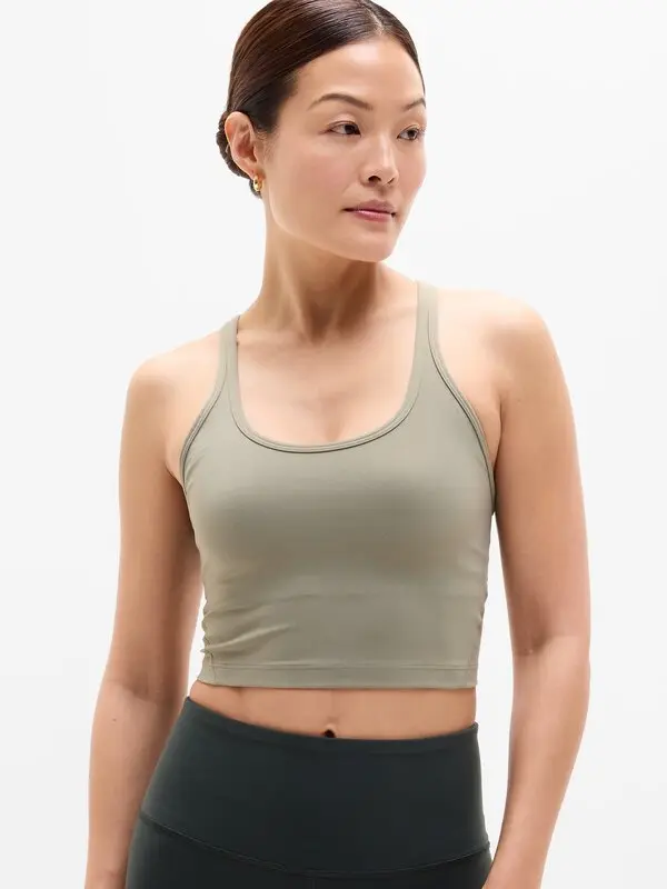 Athleta Intention Crop Bra A-c - Willow