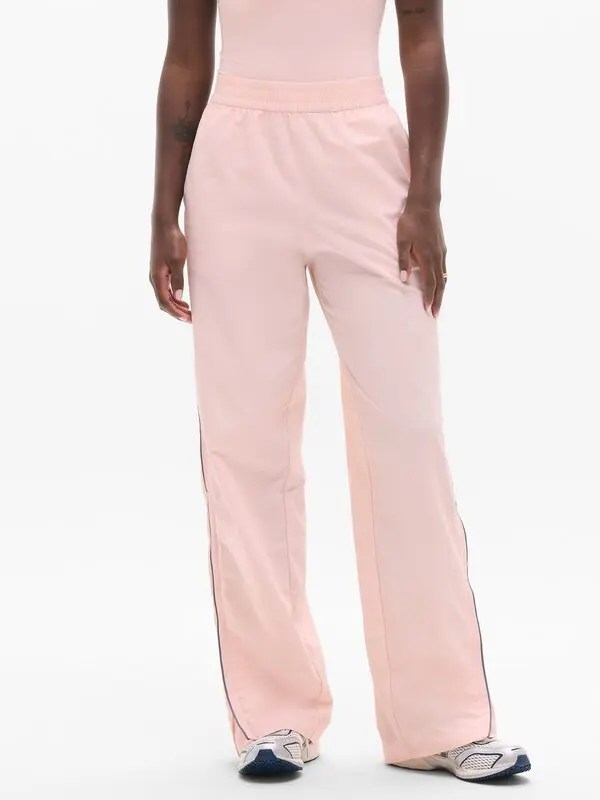 Athleta On The Move Mid Rise Track Pant - Pink Sand/slate