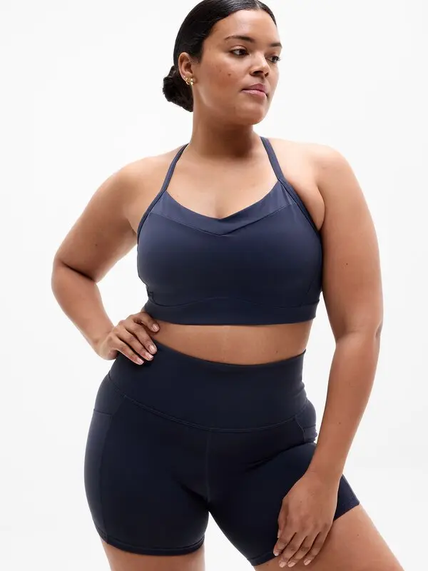 Athleta Vital Sports Bra D-dd - Navy
