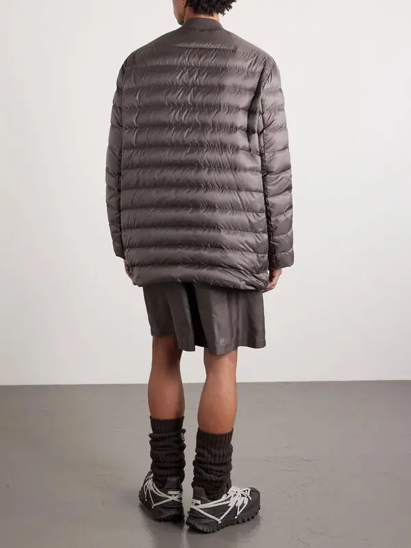 Rick Owens Moncler + Quilted Padded Shell Down Parka - Brown