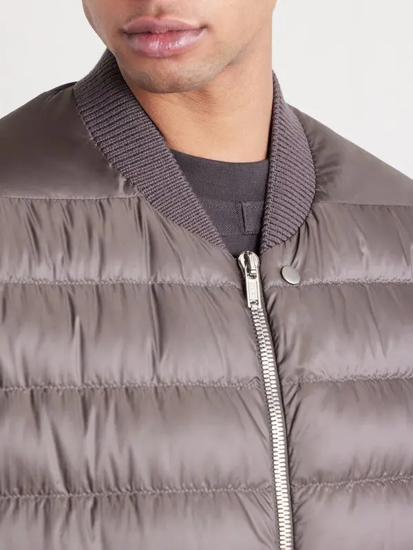 Rick Owens Moncler + Quilted Padded Shell Down Parka - Brown